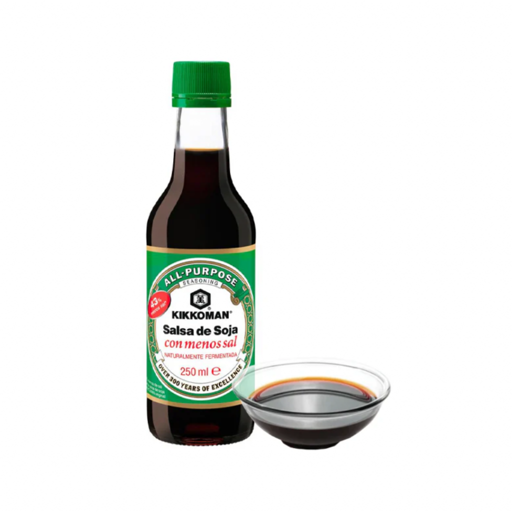 Kikkoman Salsa de Soja con Menos Sal 250g - WONDER MARKET
